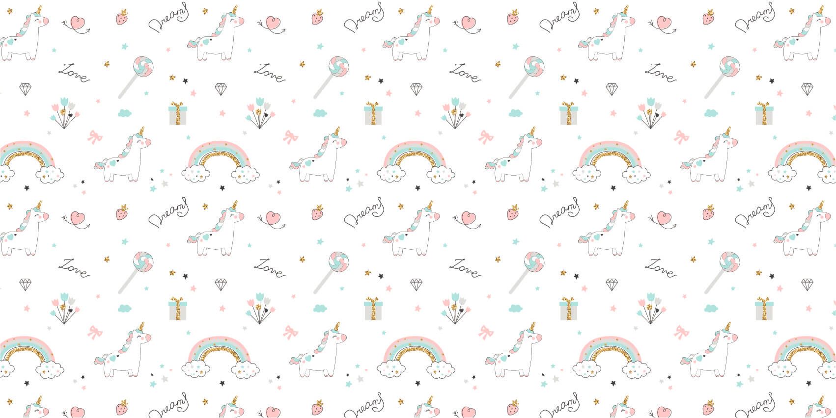 Licornes, arcs-en-ciel et paillettes